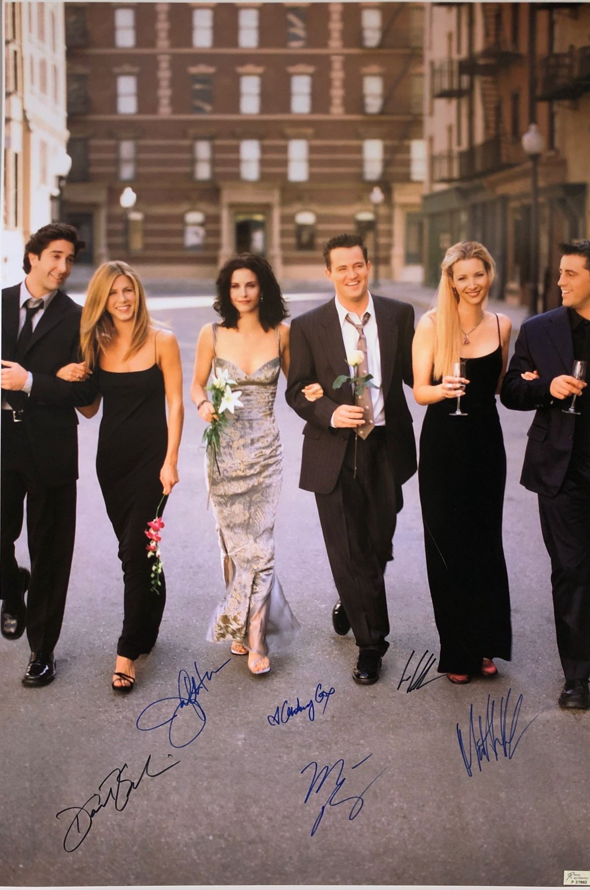 Jennifer Aniston Autograph Signed FRIENDS Poster