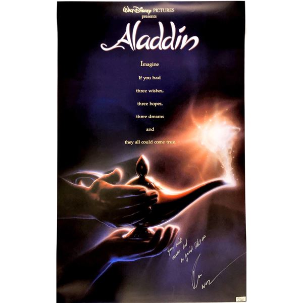Autograph Signed Aladdin Poster