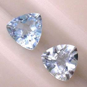 1.20 CTS 2 TRILLION CUT AQUAMARINES 6 MM