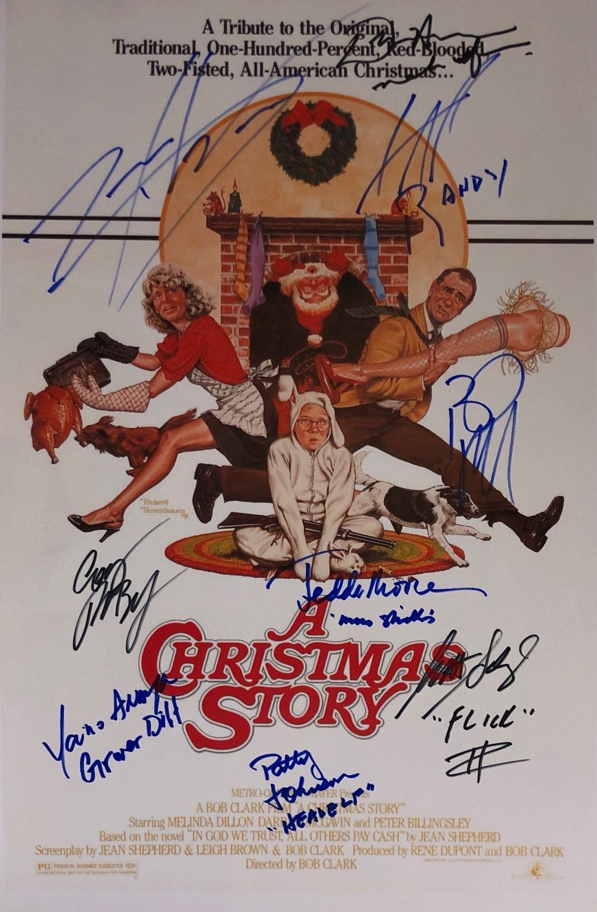 Christmas Story Peter Billingsley Signed Poster