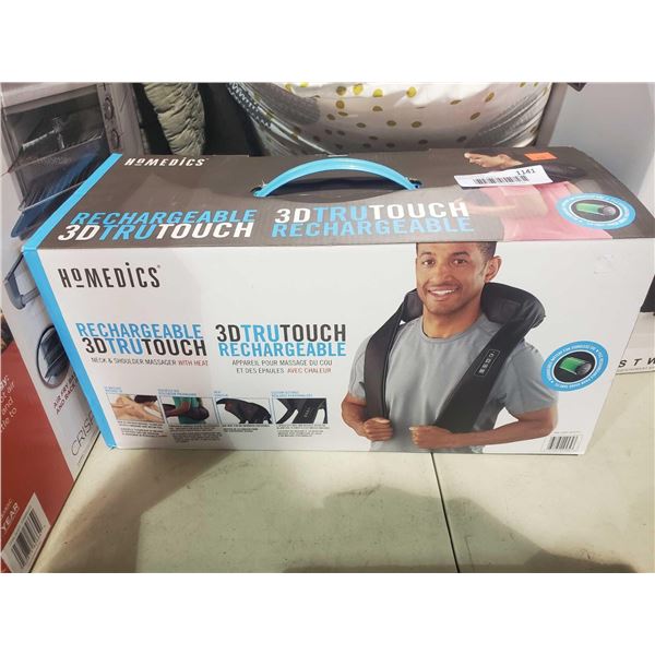 Homedics Rechargeable 3d Tru Touch Neck And Shoulder Massager With Heat
