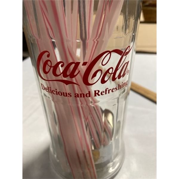 Retro Coca Cola Straw Dispenser