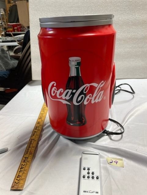 Akura Brand Coke Can CD Player , Tape Player and Radio WITH REMOTE