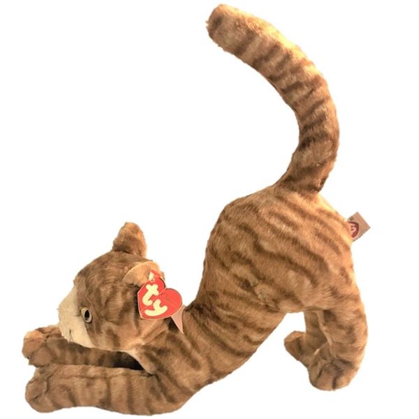 TY Classics Collection “Stretch” the Arched / Stretching Ginger Striped ...