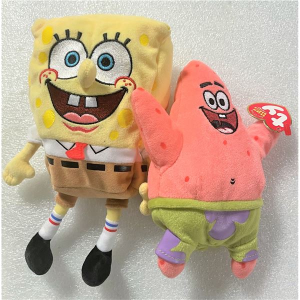 TY Spongebob Characters - Spongebob and Patrick
