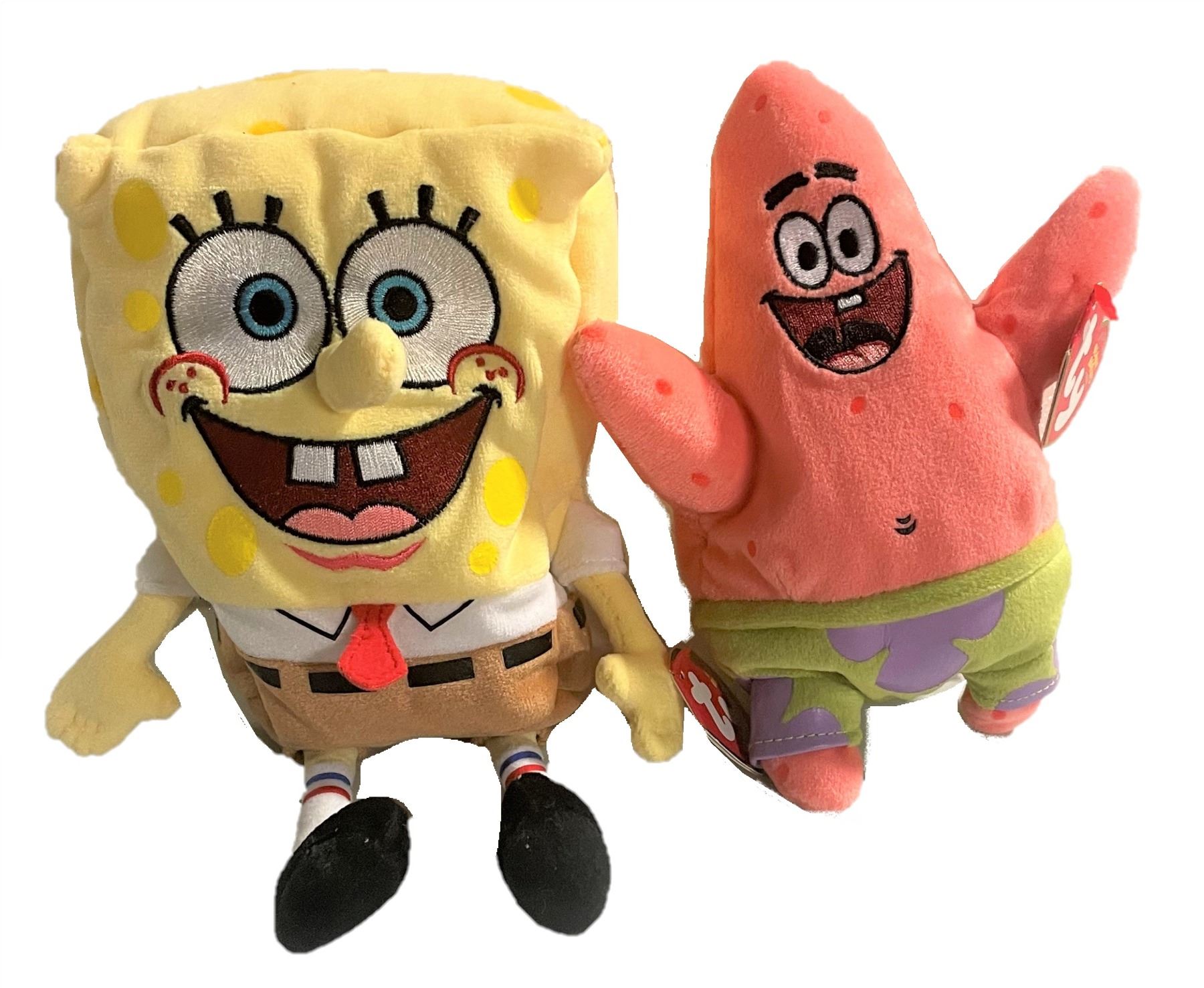 TY Spongebob Characters - Spongebob and Patrick