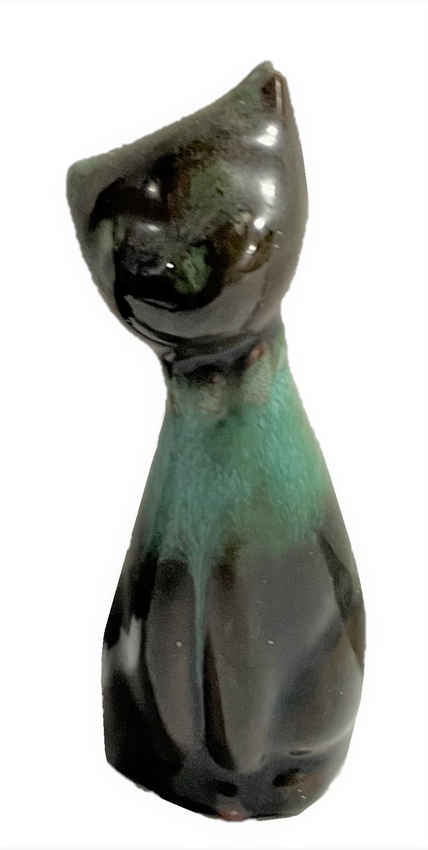 Vintage Cat Figurine, Blue Mountain Pottery