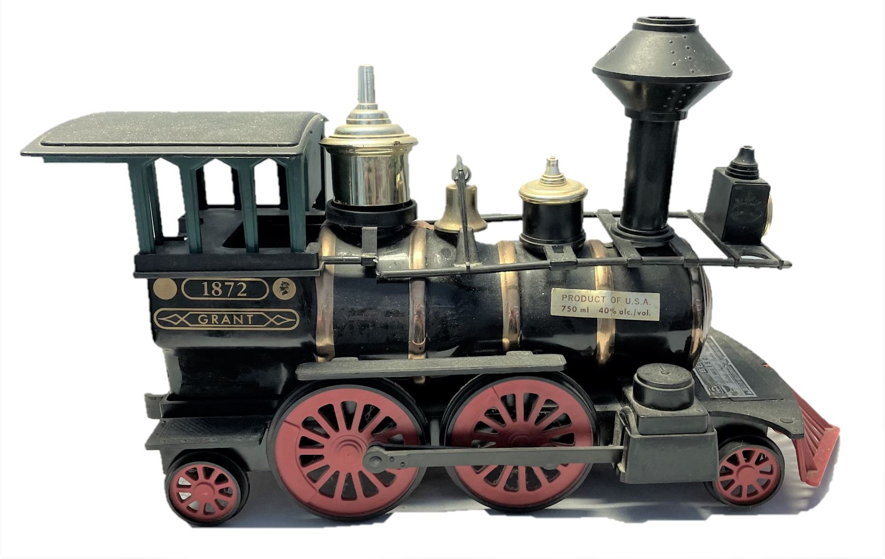 Jim Beam Whiskey Ceramic Decanter Engine Train Box Locomotive