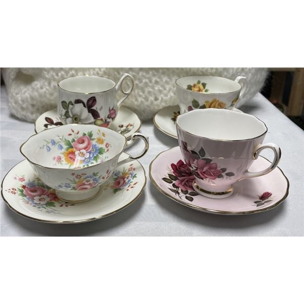FOUR Tea Cups