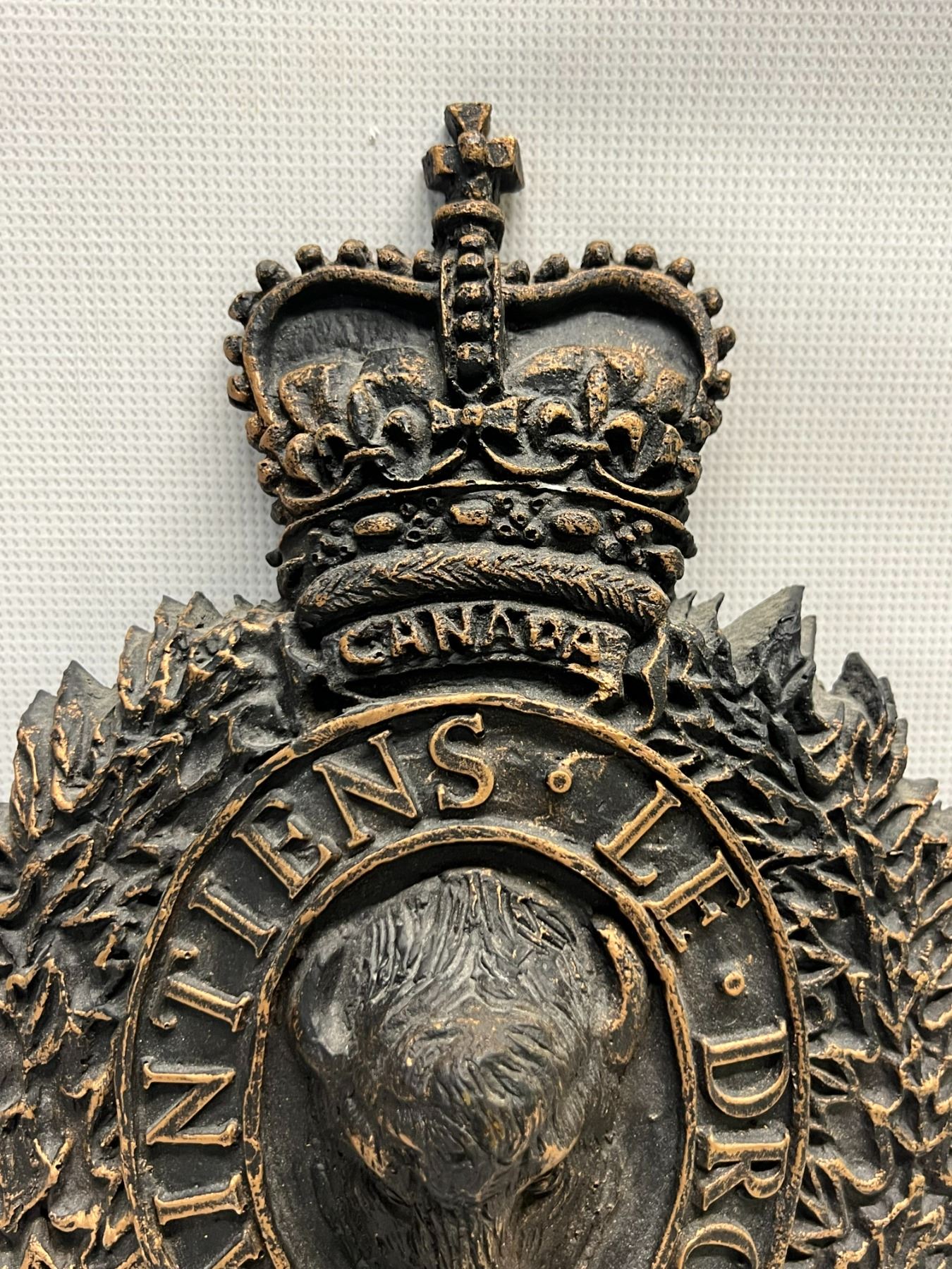 RCMP Royal Canadian Mounted Police 100 Years Resin Wall Plaque (approx ...