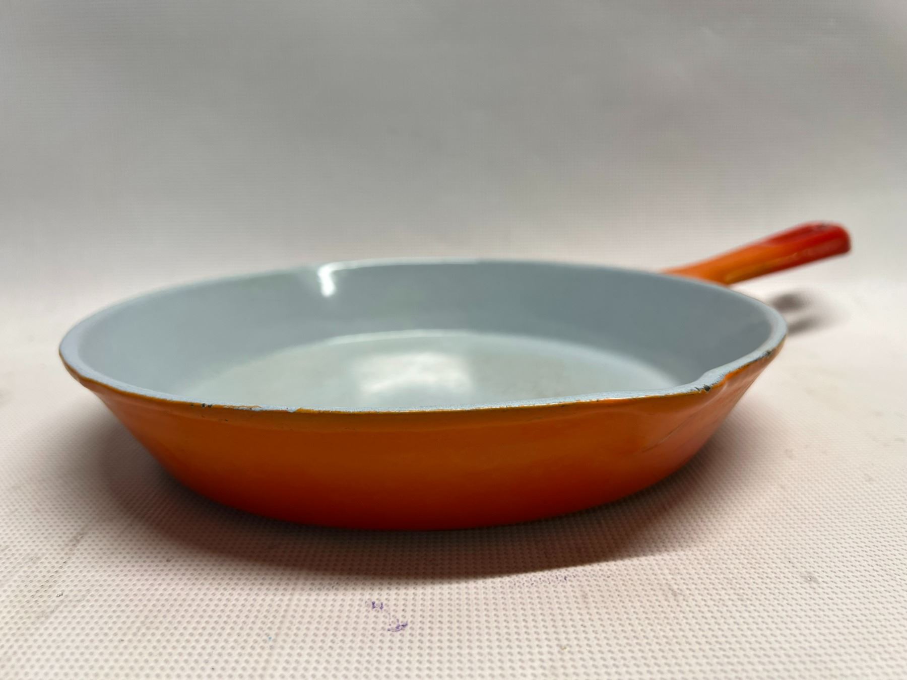 Cast Iron / Enamel 10" Skillet Frying Pan (some use, see photos)