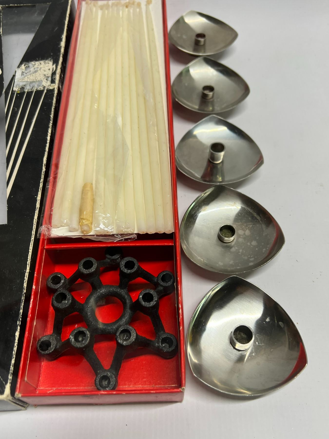 Danish Stainless Steel 3" Candle holders & Japan Cast Holder / Taper ...