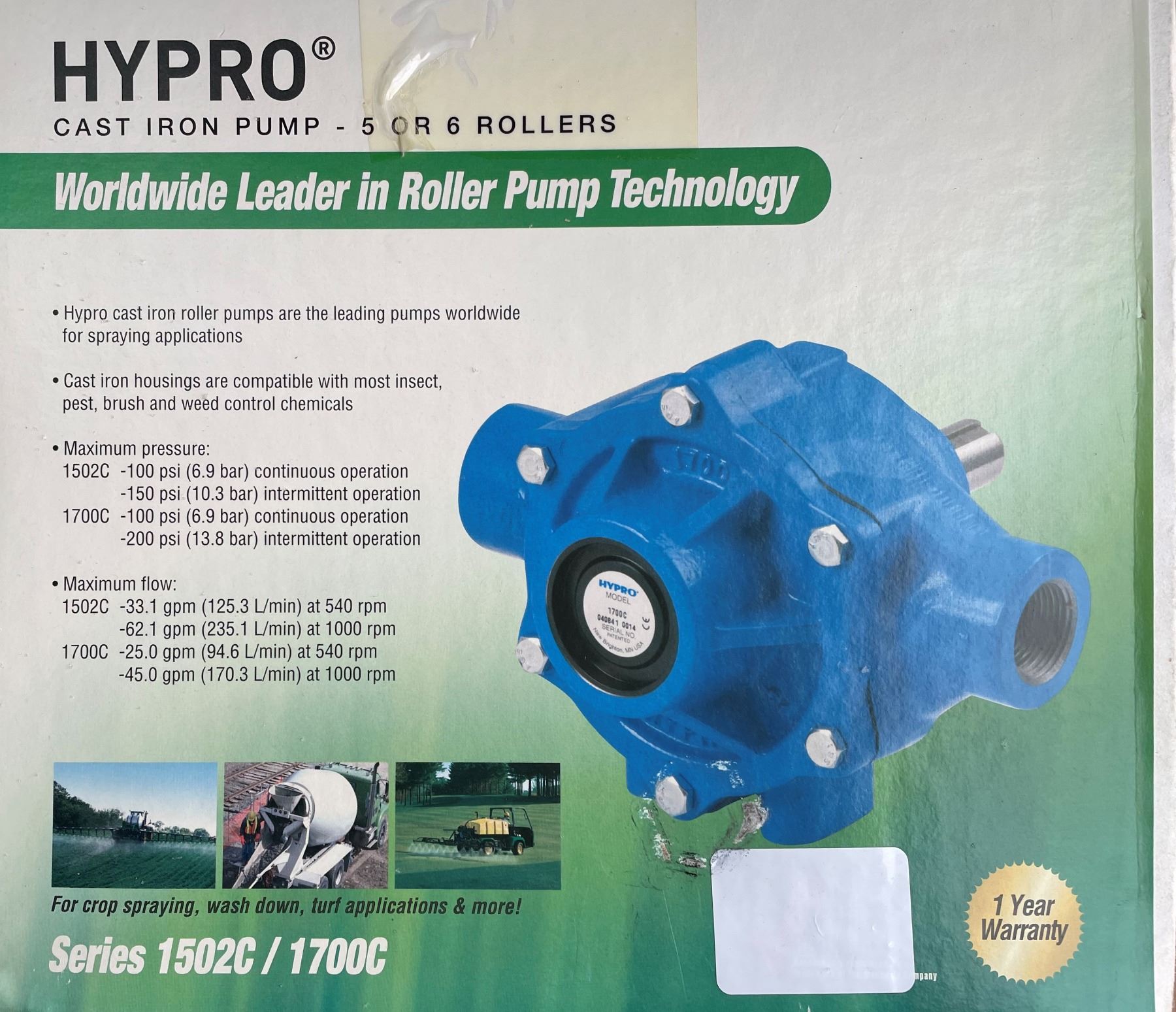 Hypro cast iron pump
