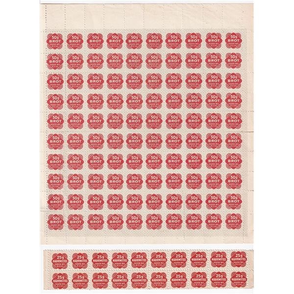 WWII BRITISH FORGED RATION STAMPS