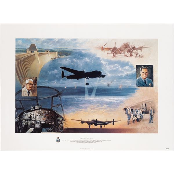 OPERATION CHASTISE DAMBUSTERS RAID PRINT