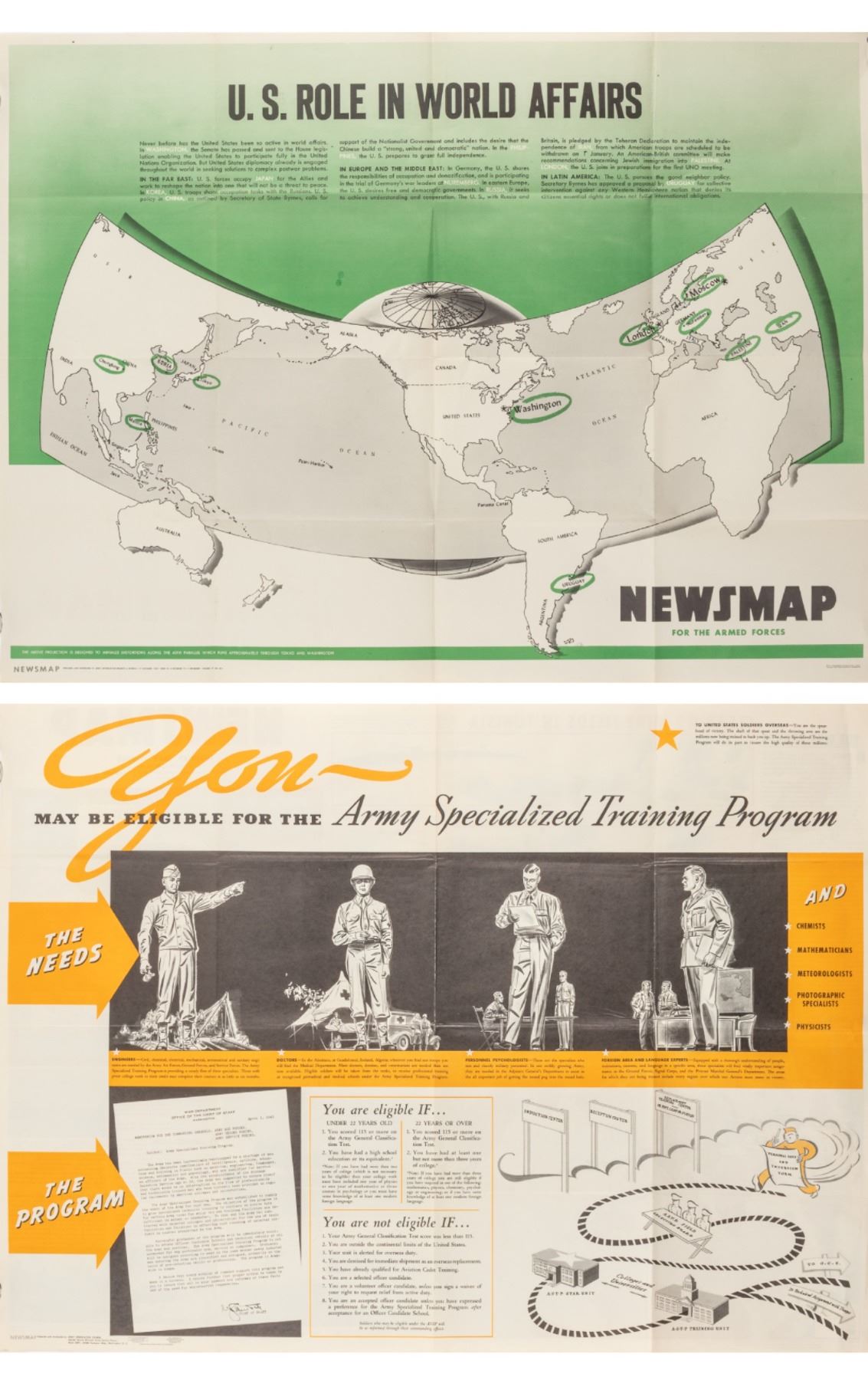 4 WWII PROPAGANDA POSTERS