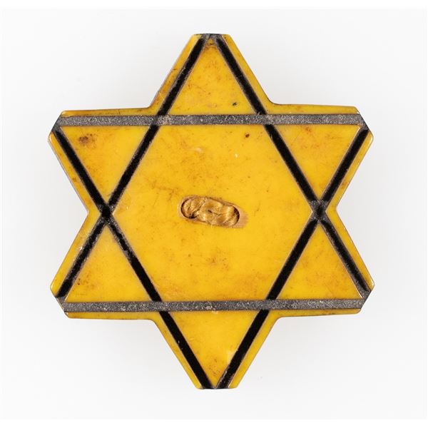 BULGARIAN JEW STAR OF DAVID BUTTON