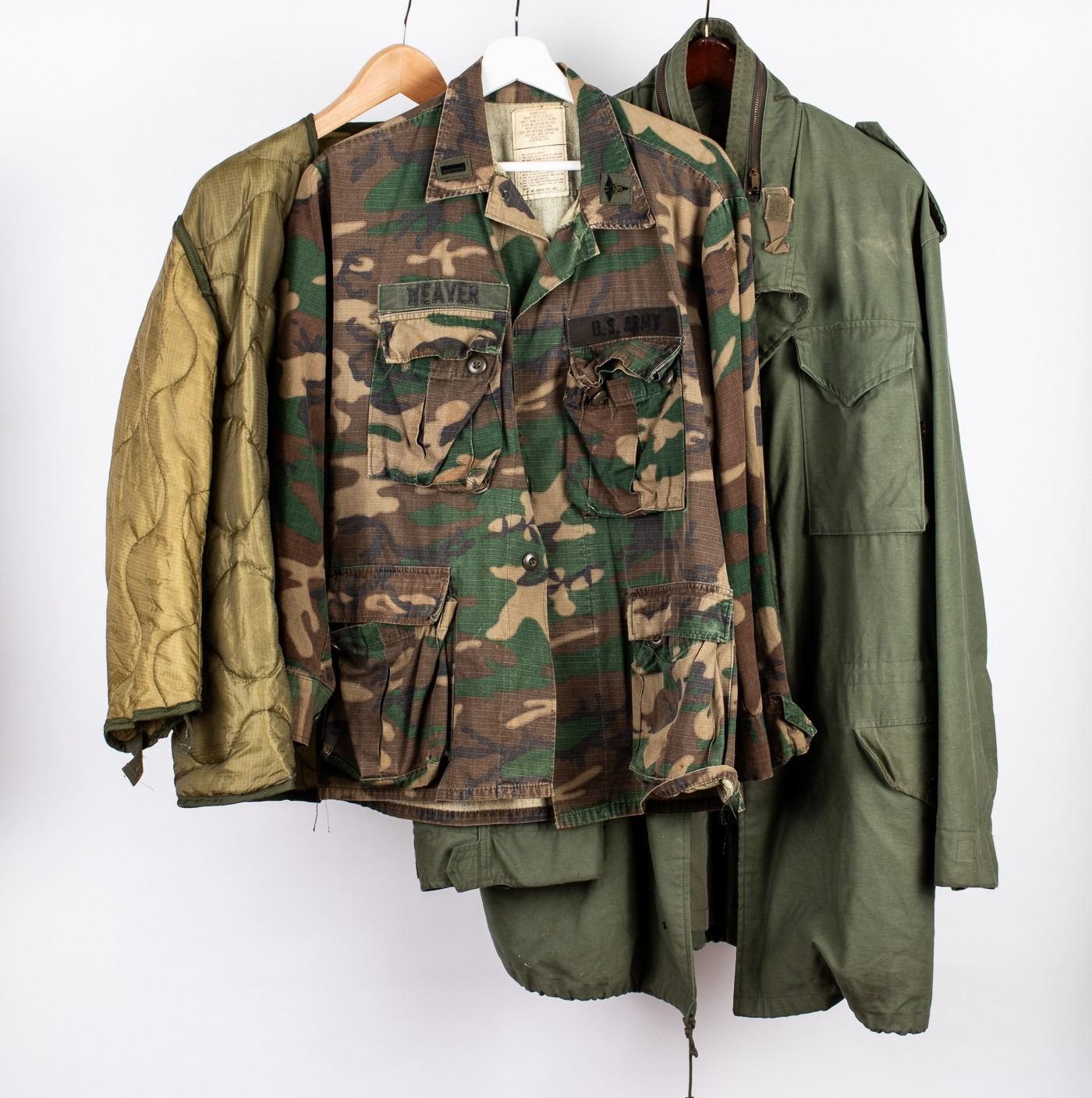 U.S. ARMY CAMO SHIRT & FIELD JACKET