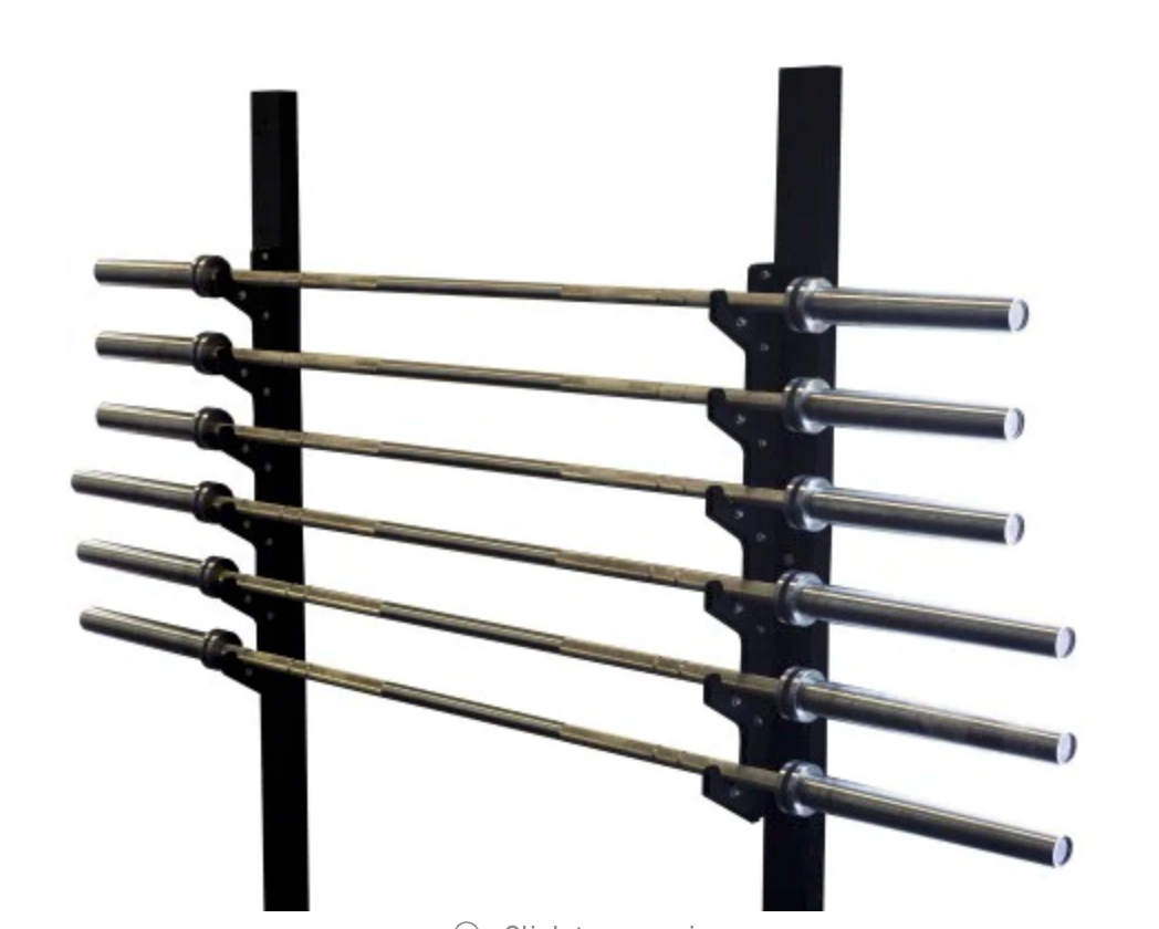 WALL MOUNTED BAR STORAGE 10 BAR (10 BAR GUN RACK)