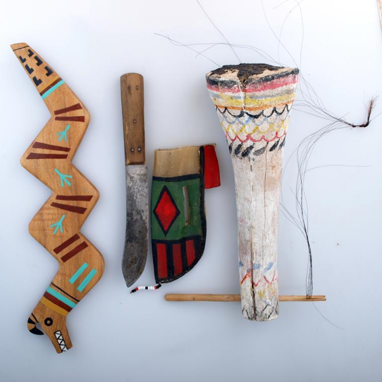 Collection of three Native American items