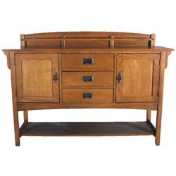 Contemporary arts and craft style buffet