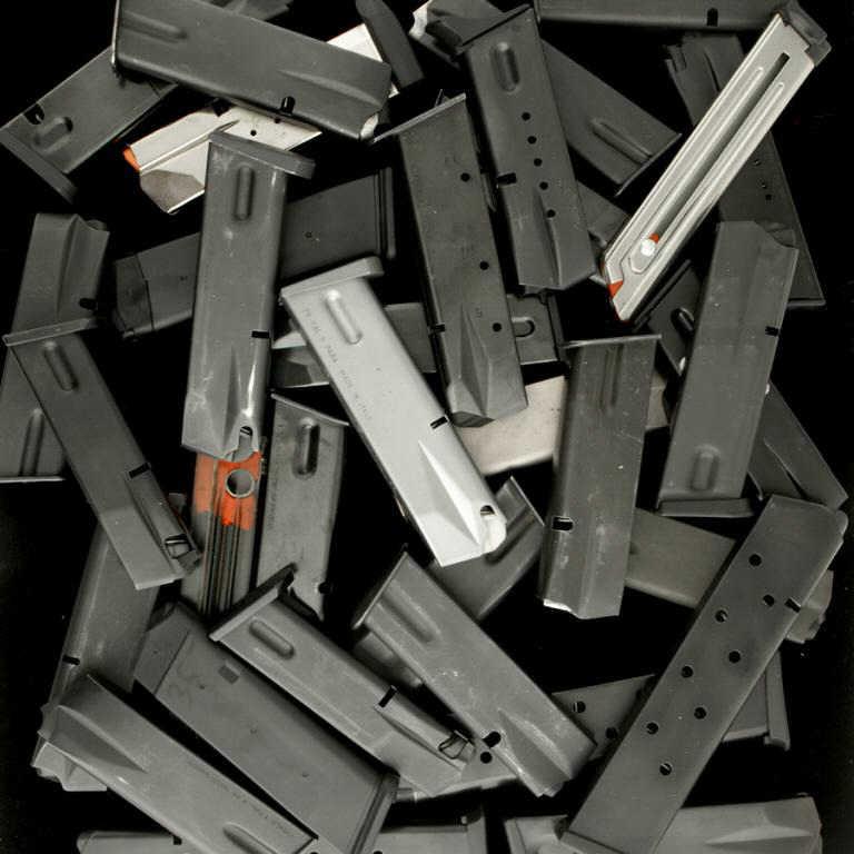 Collection of 33 Hi-Cap pistol magazines