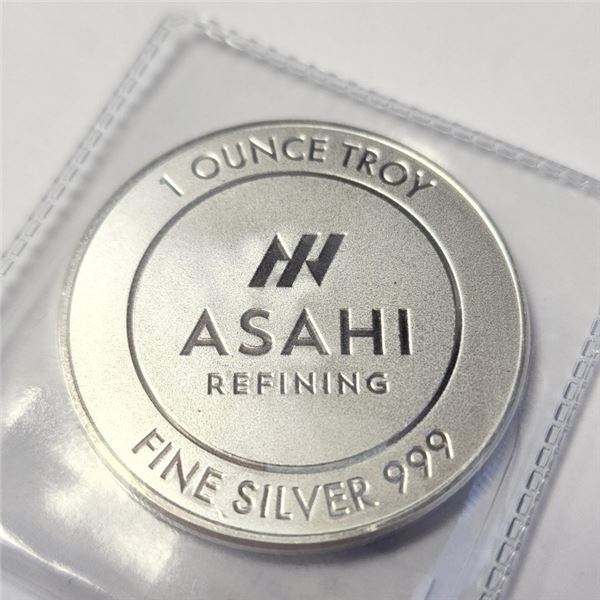 $300 Fine Silver Asahi 1 Oz Coin