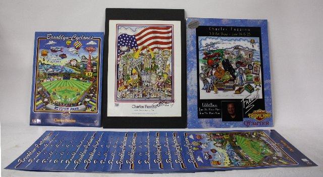 Group lot of posters by Fazzino