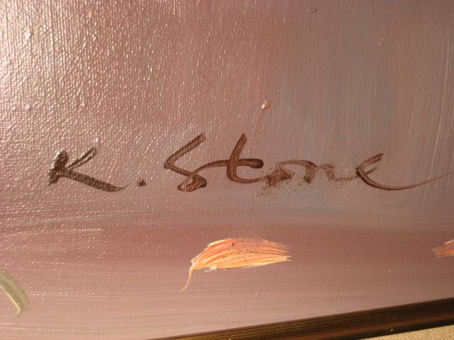 Oil painting signed K. Stone