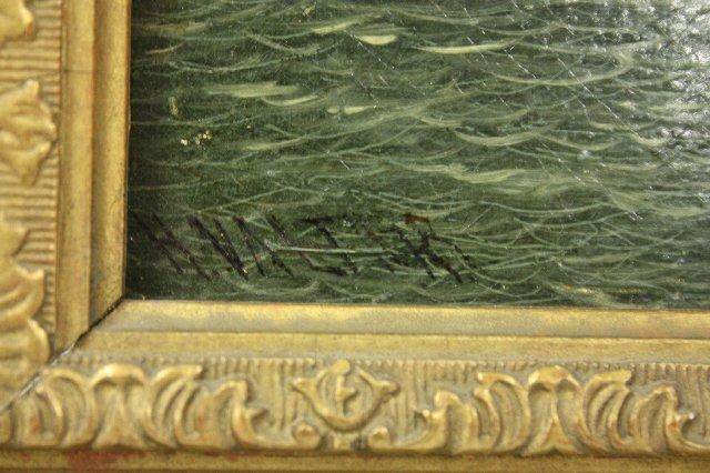 19th c. oil painting by Henry Valter