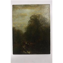 19th c. oil painting signed James M. Hart