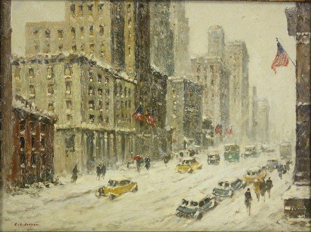 Oil painting signed C.C. Cooper