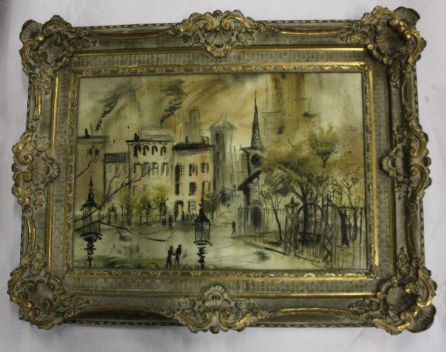 Watercolor signed Donald Purdy