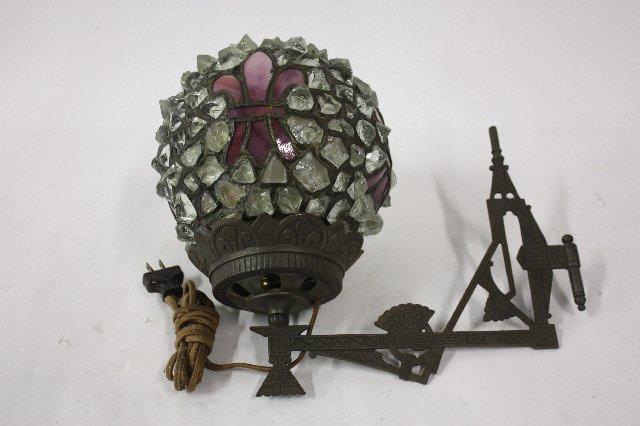 Chunk glass light fixture