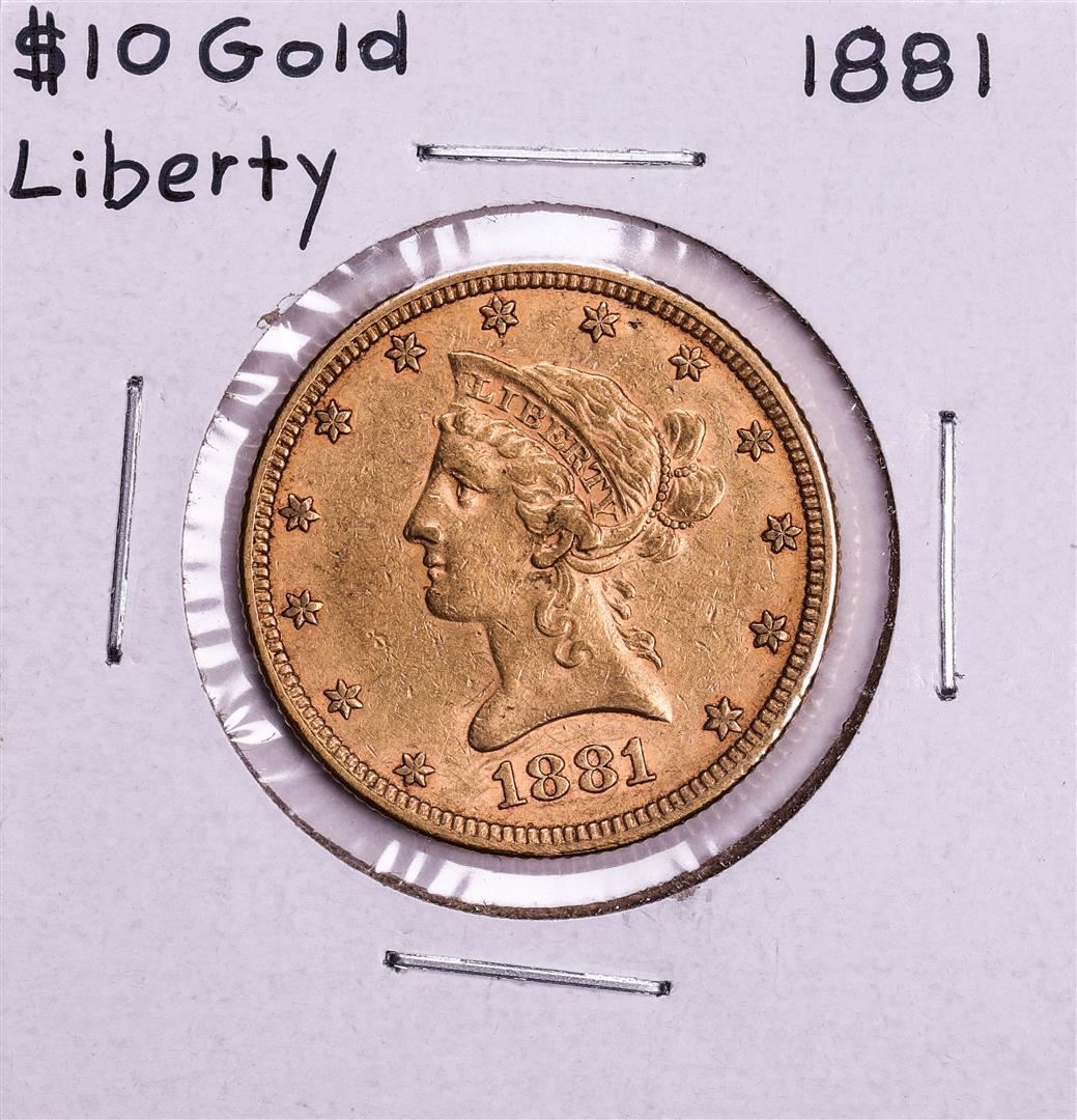 1881 $10 Liberty Head Eagle Gold Coin