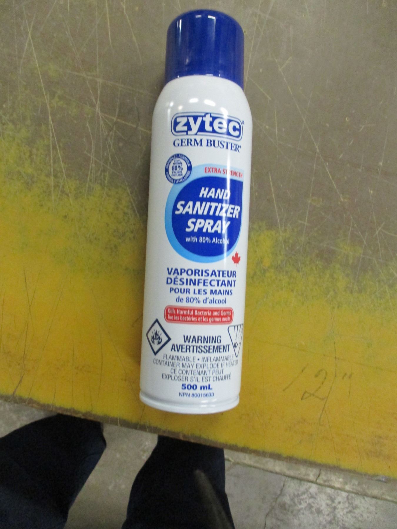 ZYTEC HAND SANITIZER SPRAY (500 ML) - PER CAN