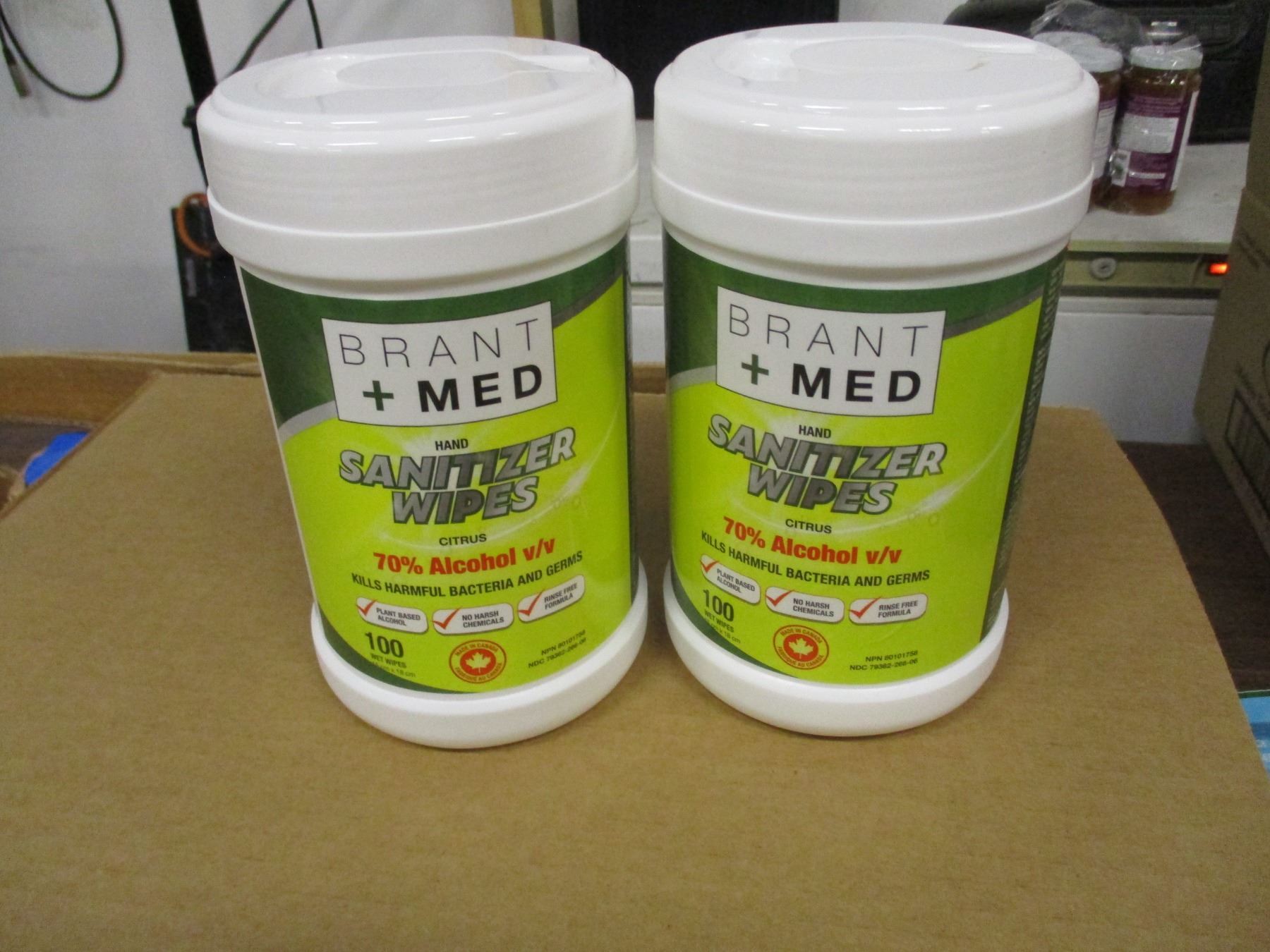 NEW: CONTAINER OF 100 MEDI-WIPES (2 CONTAINERS) - PER BUNDLE