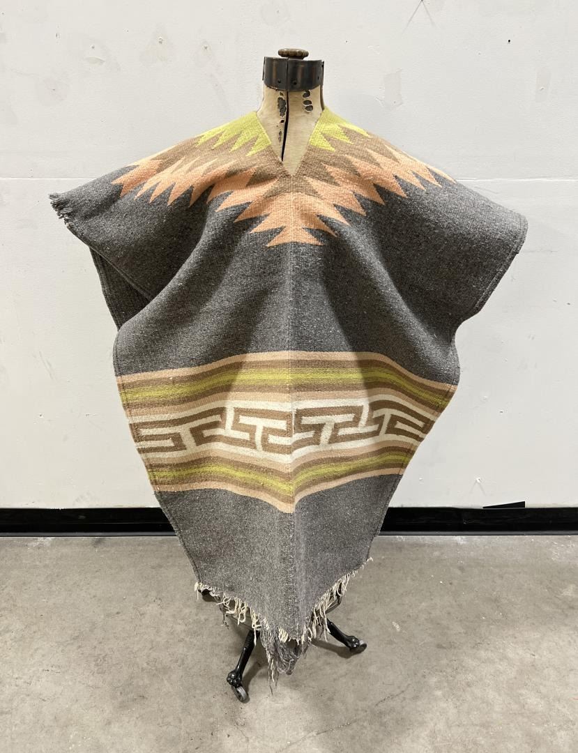 Mexican Woven Poncho Rug