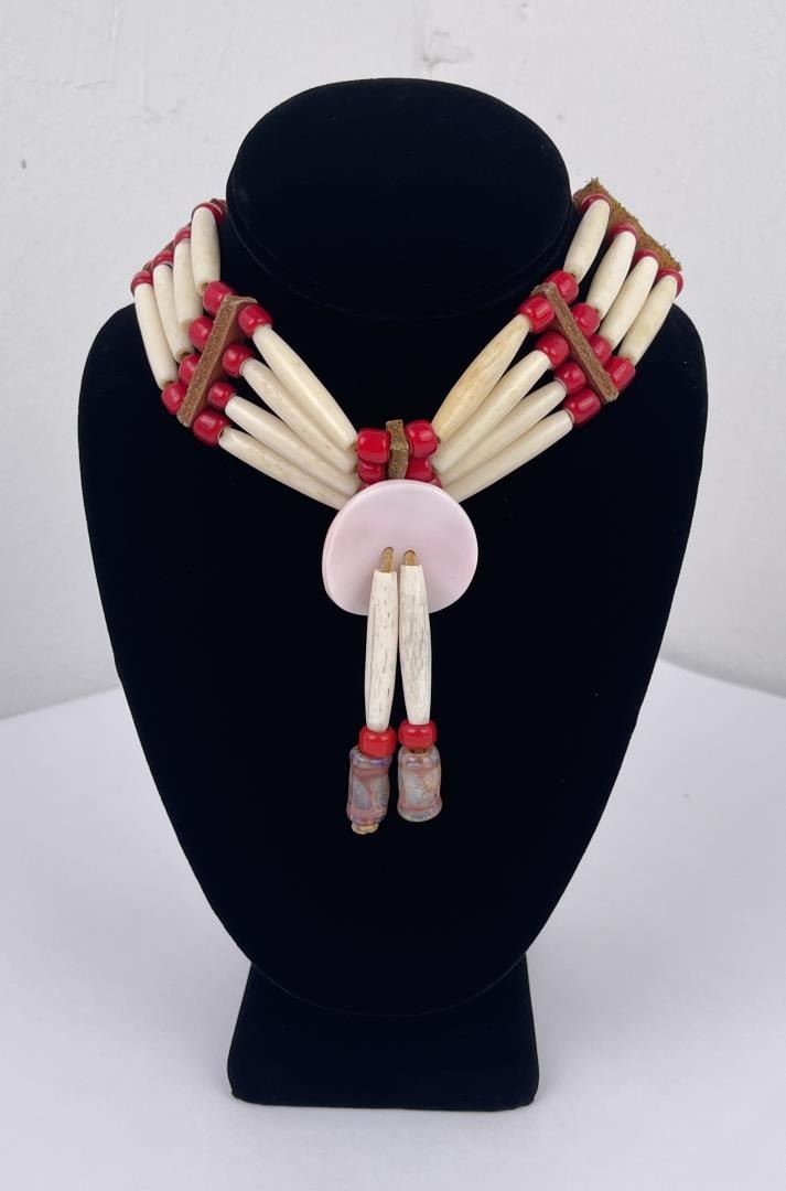 Native American Indian Bone Choker