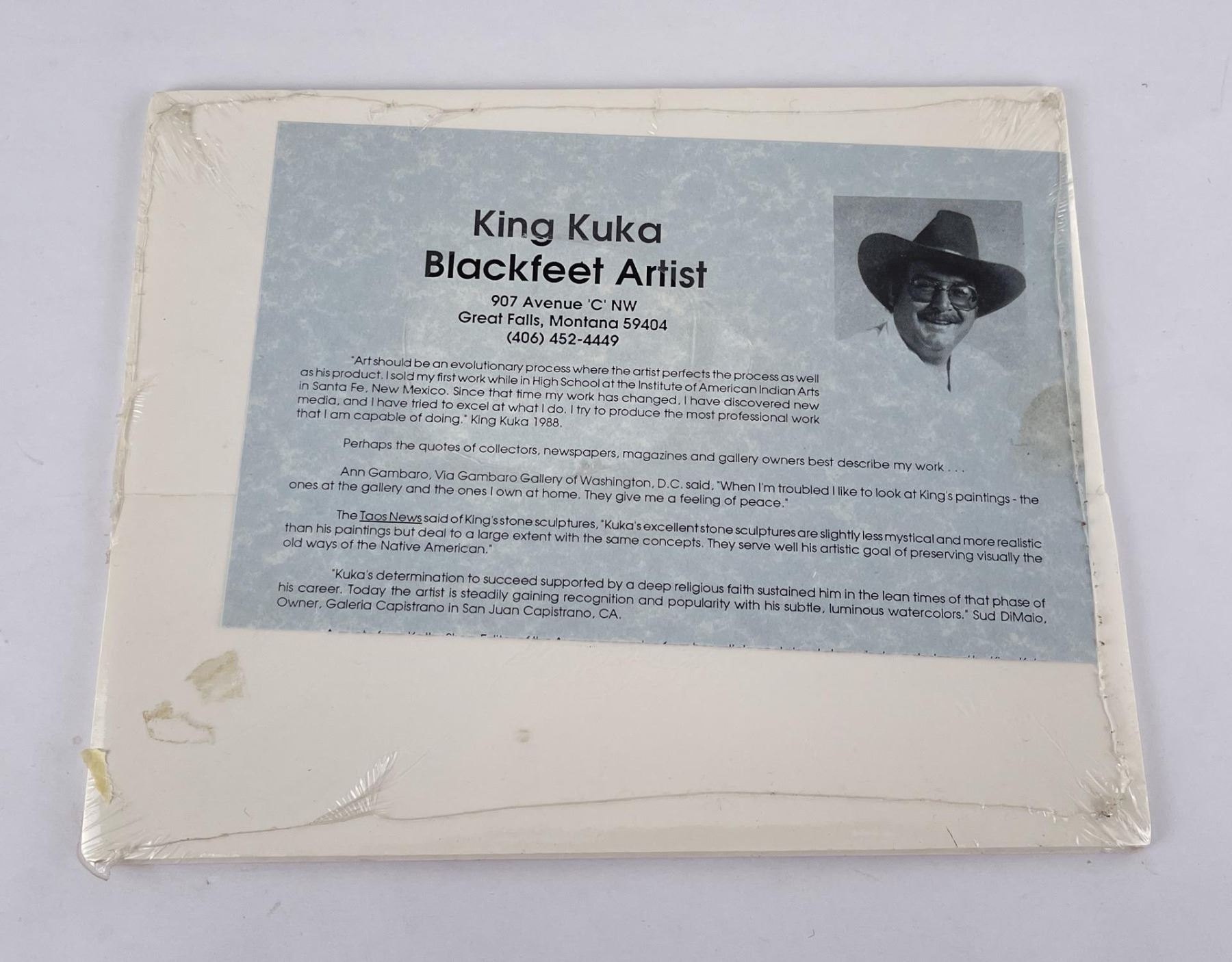 King Kuka Blackfoot Indian Print Montana