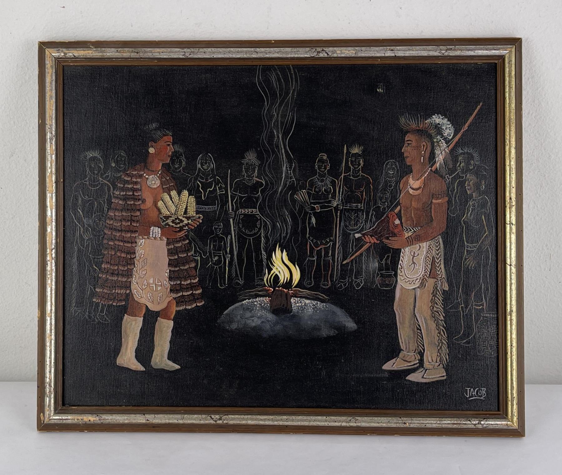 Murv Jacob Cherokee Indian Painting
