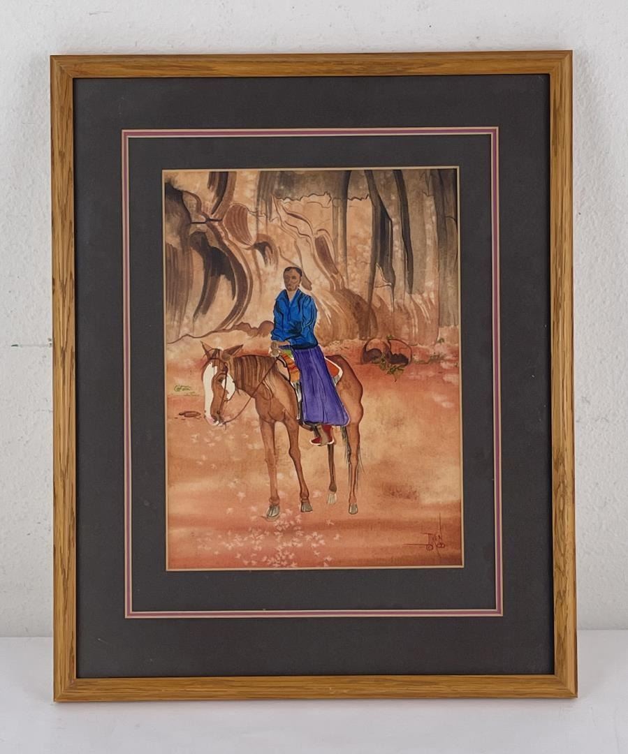 Kenneth White II Navajo Indian Painting