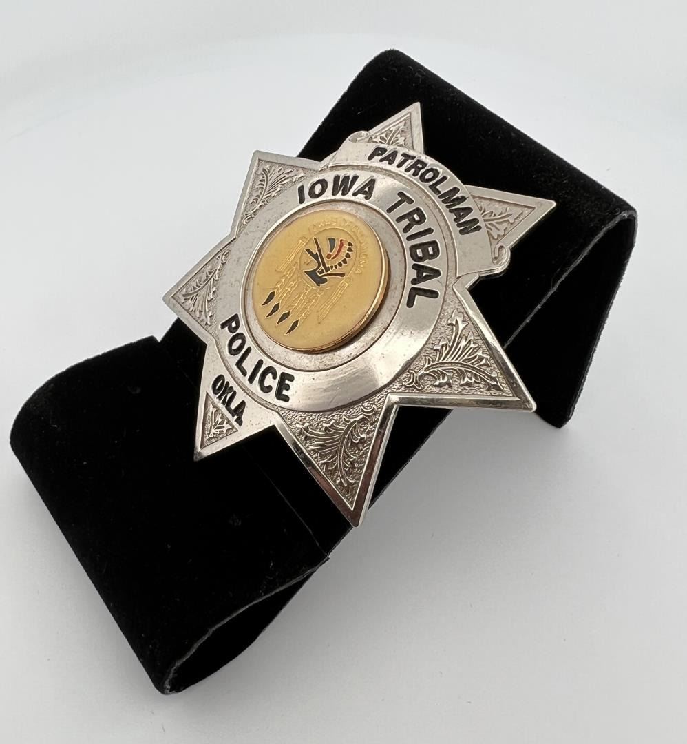 Oklahoma Iowa Indian Tribal Police Badge