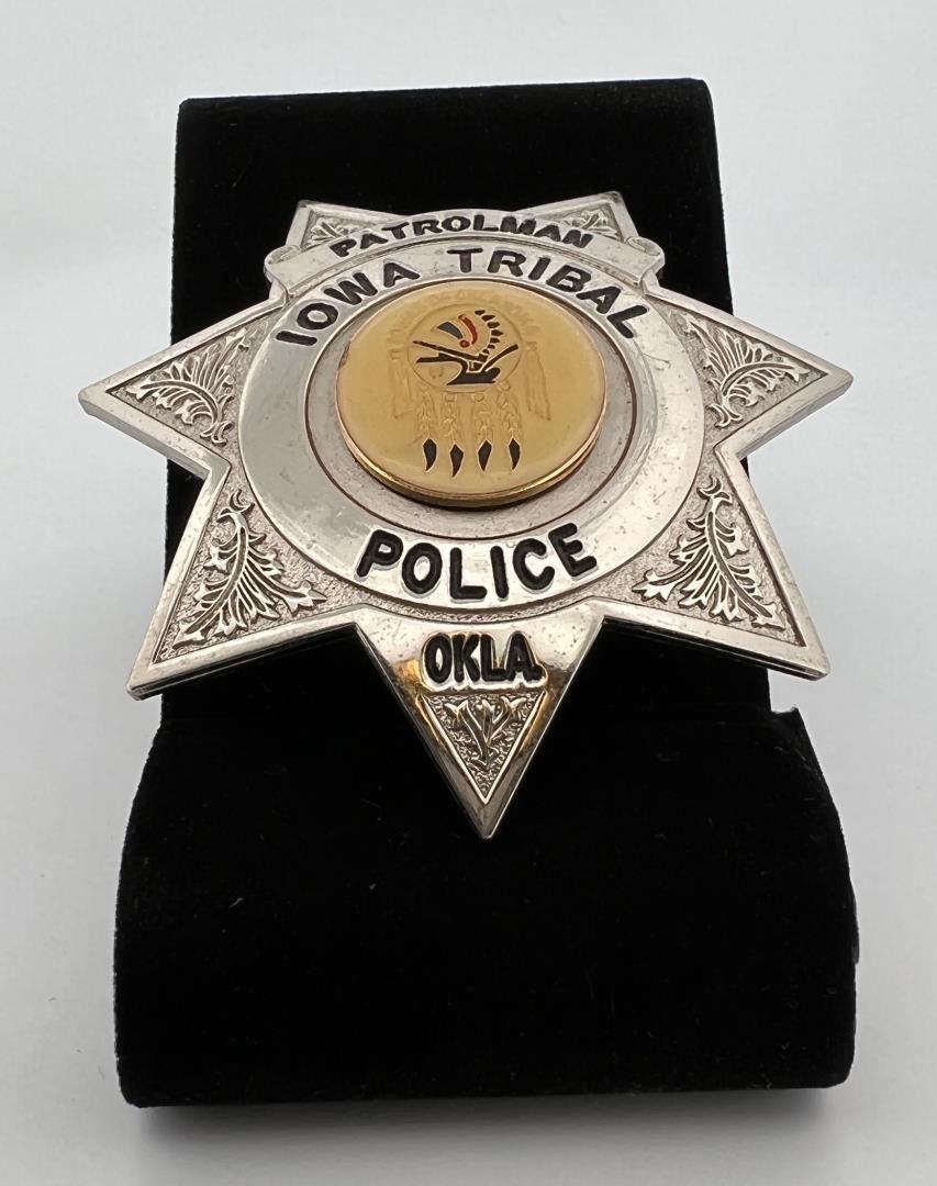 Oklahoma Iowa Indian Tribal Police Badge