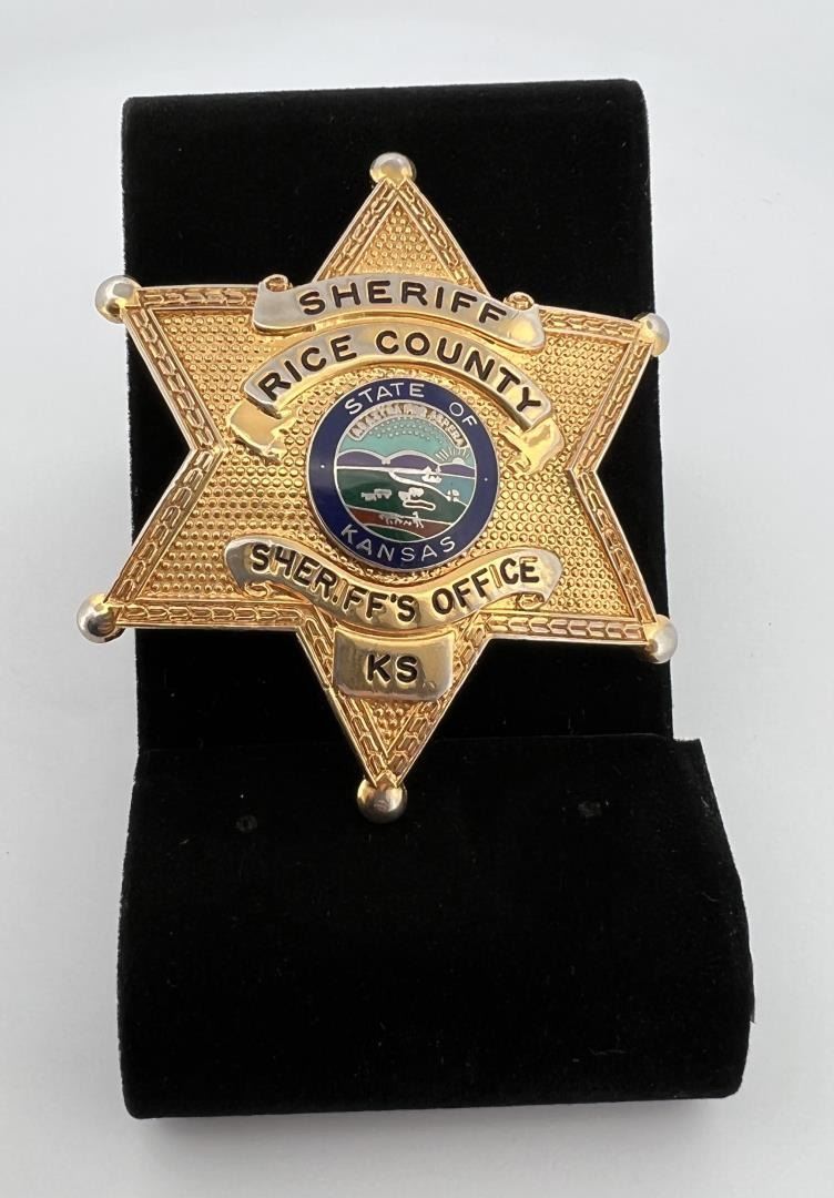 Sheriff Rice County Kansas Badge