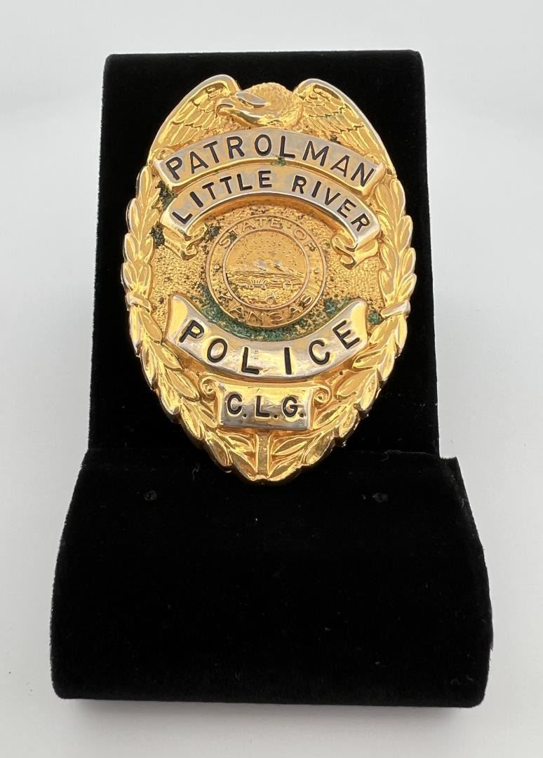 Patrolman Little River Kanas Police Badge
