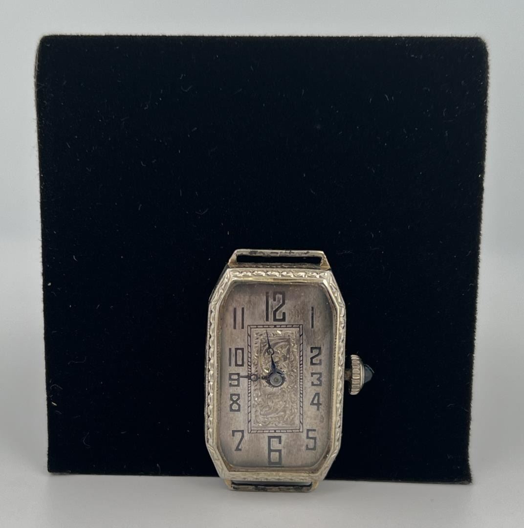 Unusual Art Deco 20k Gold Watch