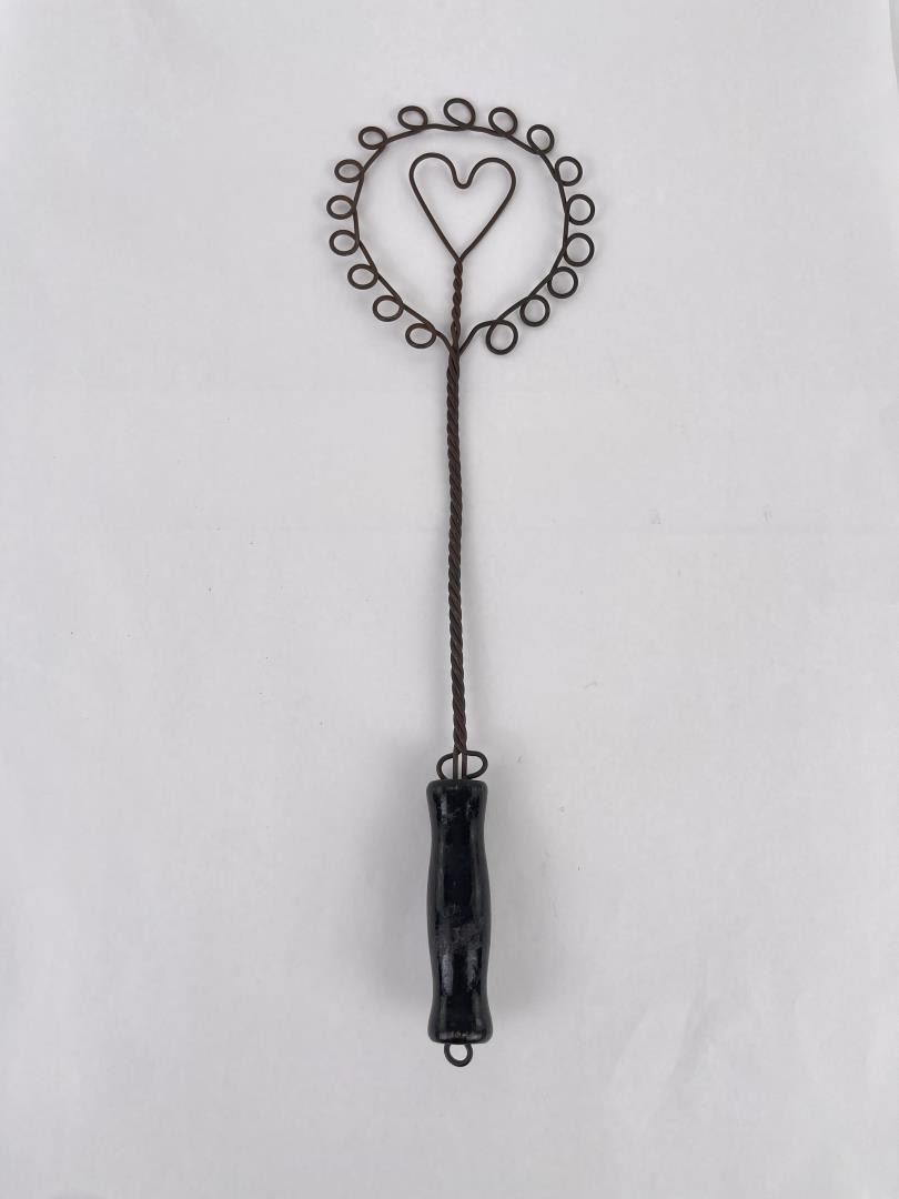 Antique Heart Shaped Rug Beater
