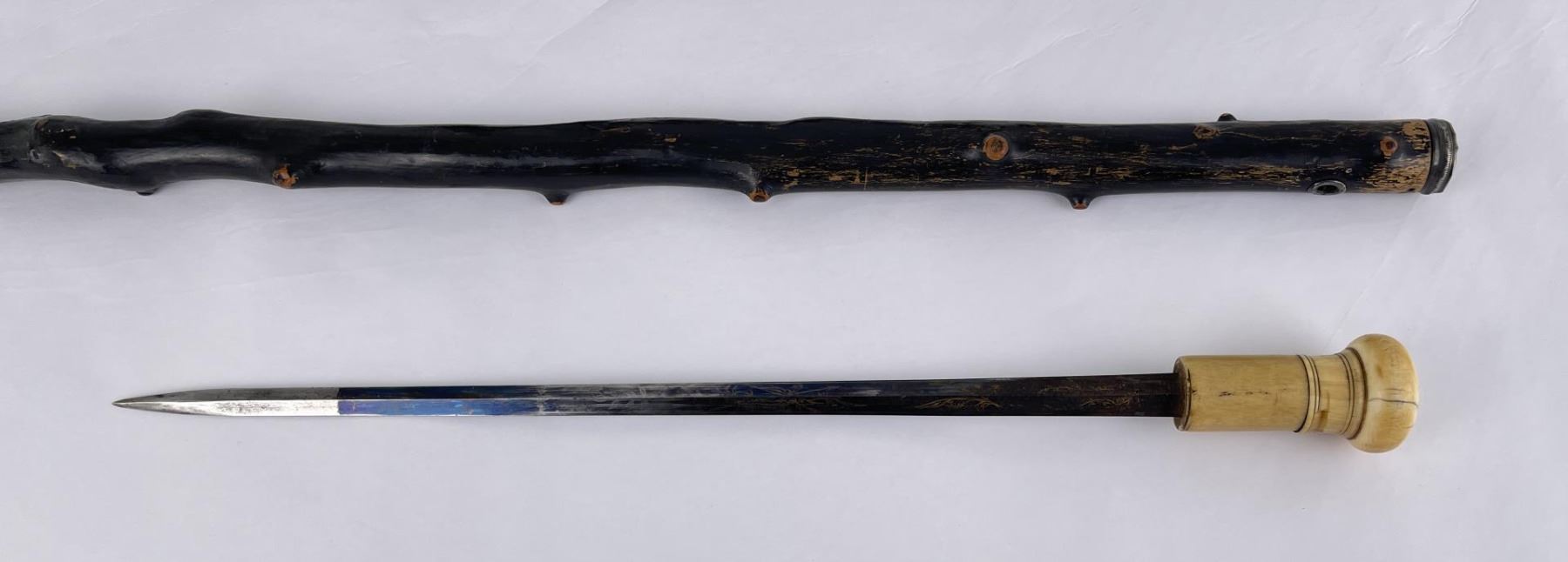 Antique Irish Briar Sword Cane