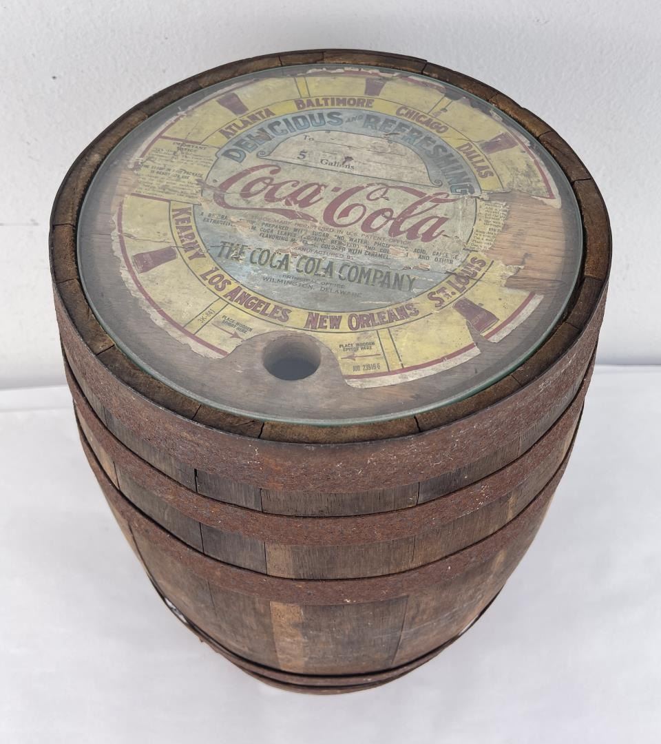Antique Coca Cola Fountain Syrup Barrel Keg